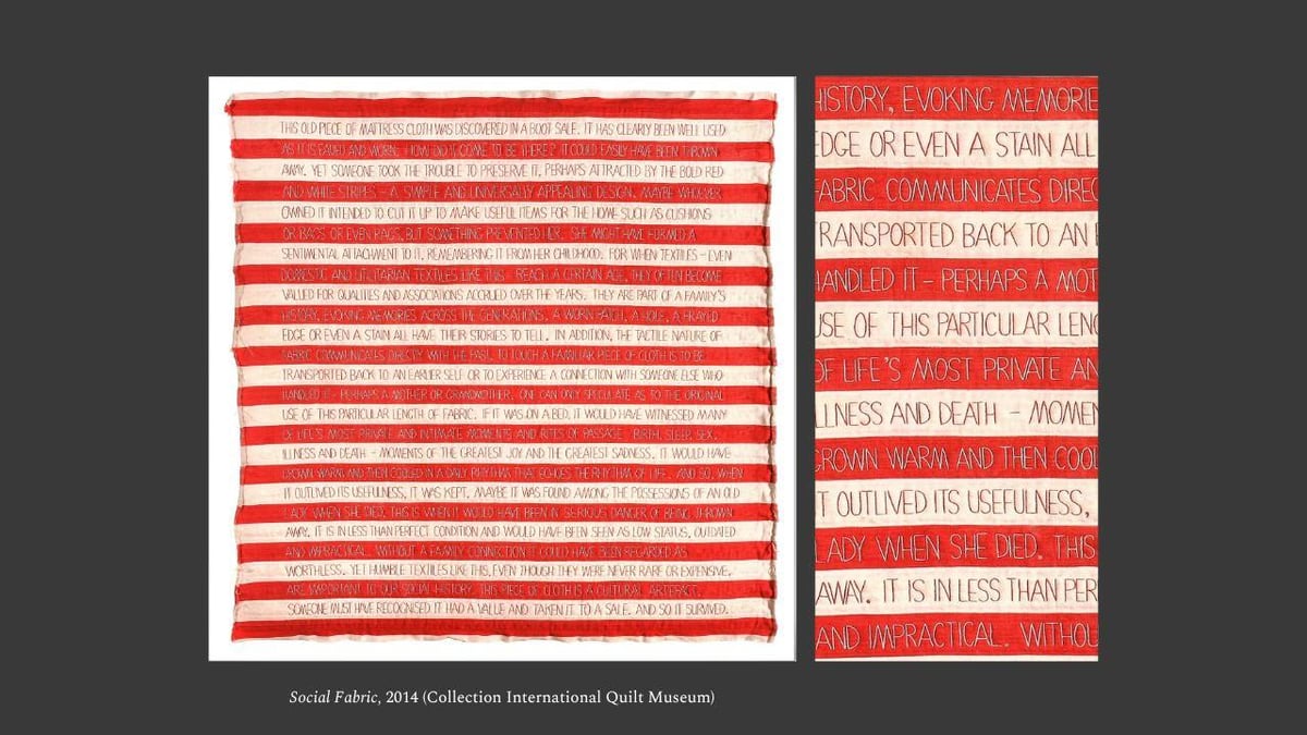 Sewing stories with Sara Impey